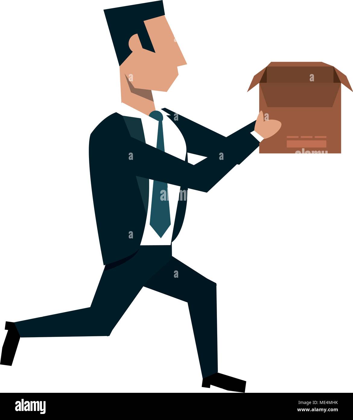 Businessman running cartoon Stock Vector Image & Art - Alamy