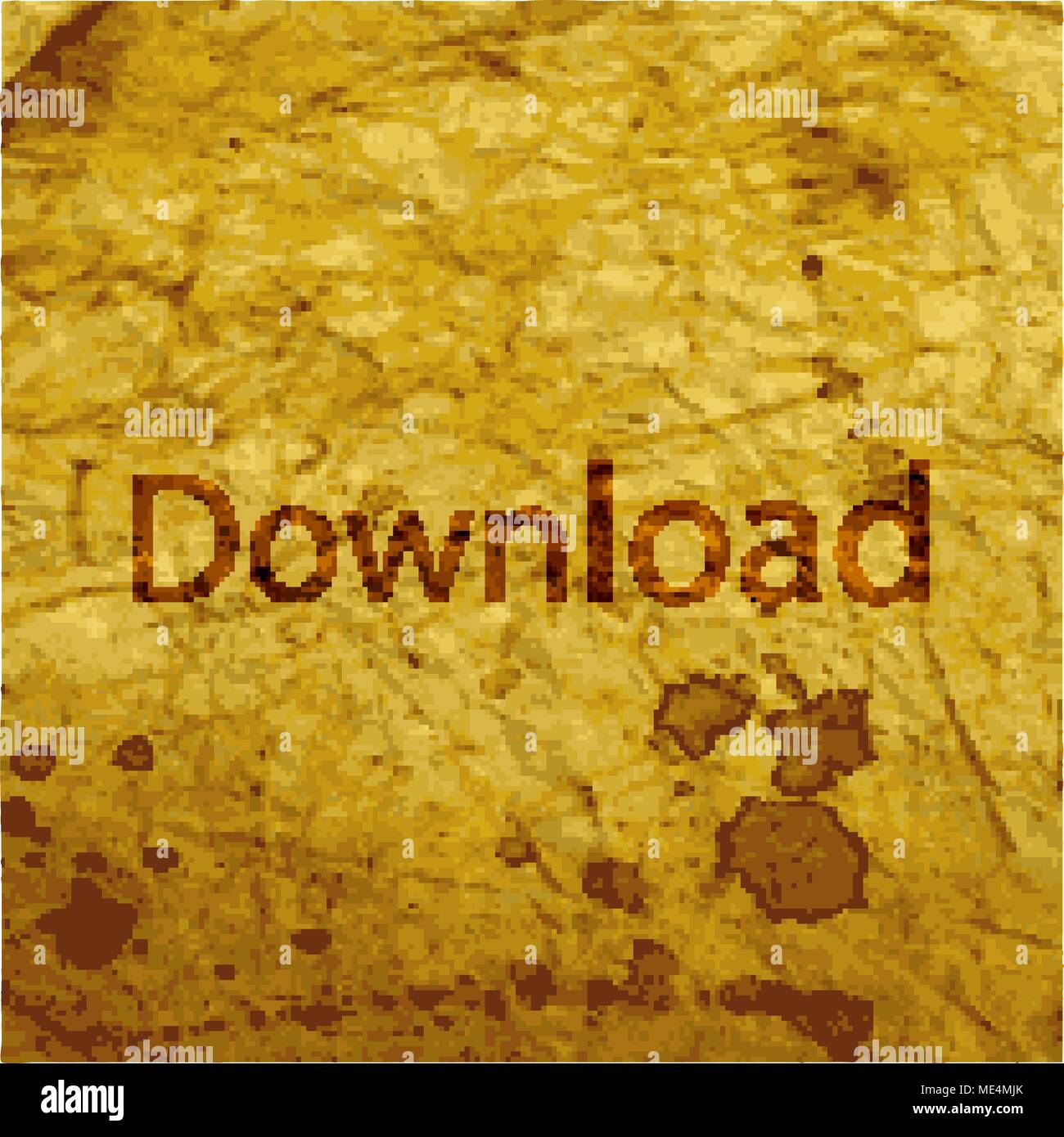 Download now icon symbol on paper background. Vector illustration Stock ...