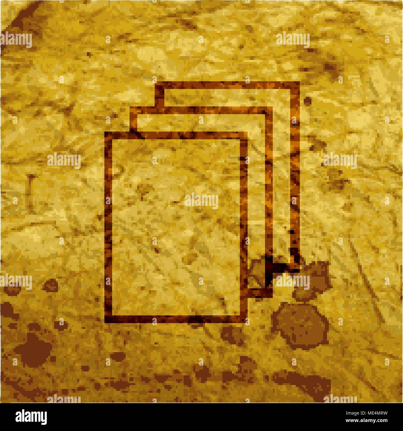 Copy file icon symbol on paper background. Vector illustration Stock ...