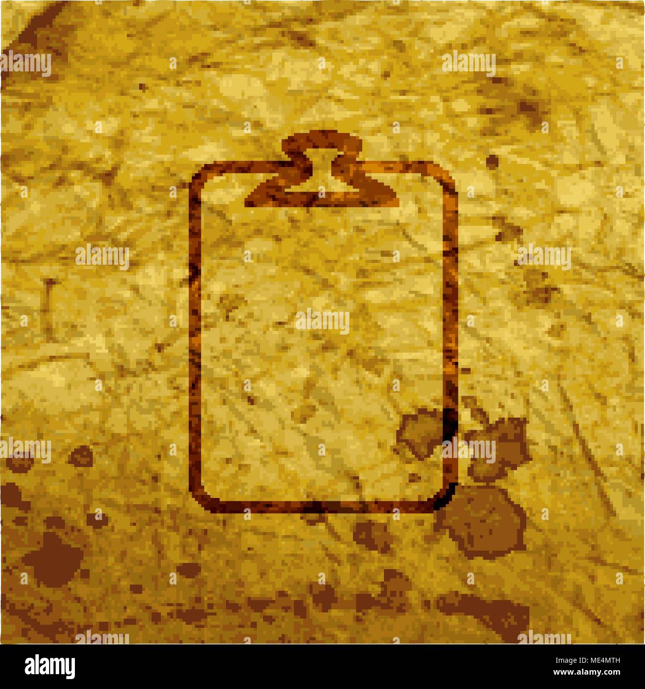 Paper clip icon symbol on paper background. Vector illustration Stock ...