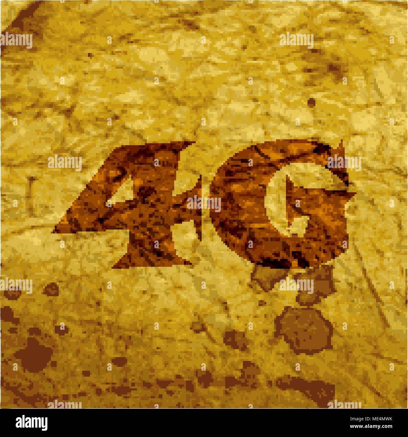 4G icon symbol on paper background. Vector illustration Stock Vector ...
