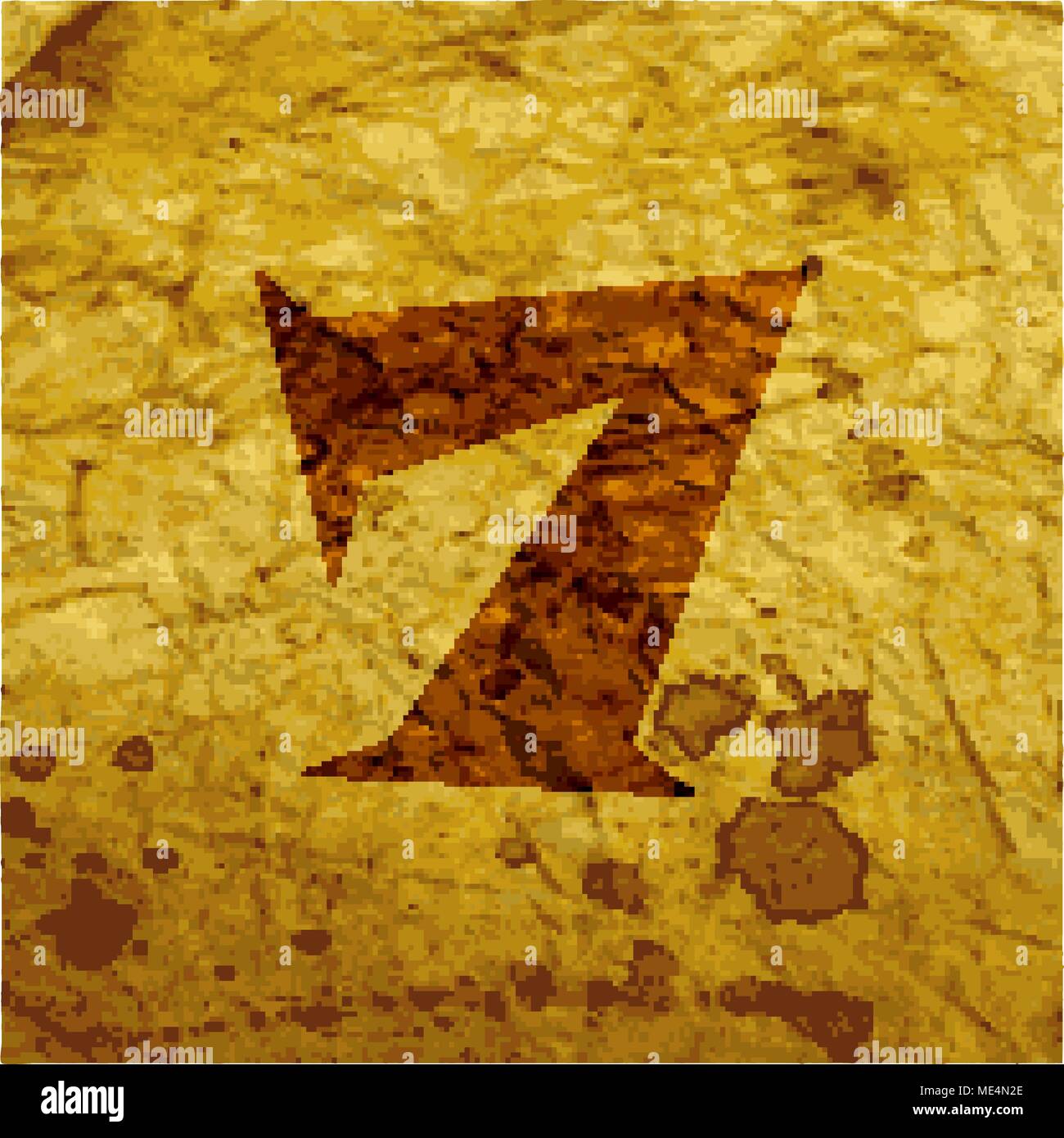 number seven icon symbol on paper background. Vector illustration Stock ...