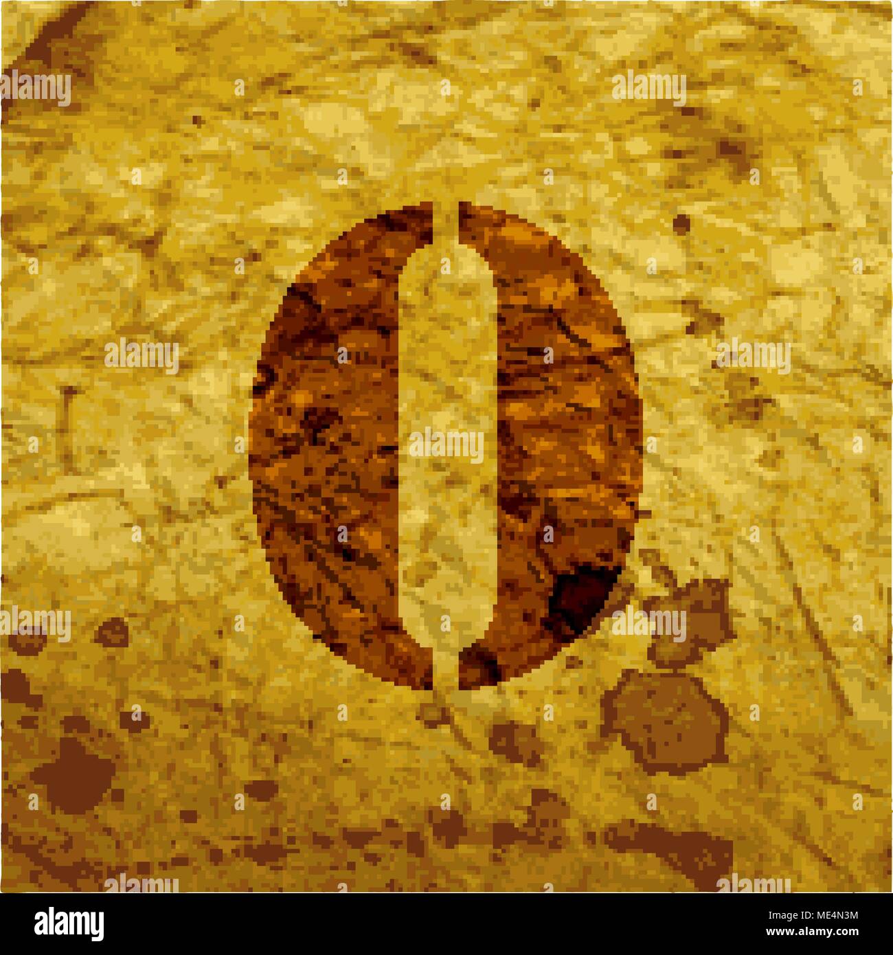 number zero icon symbol on paper background. Vector illustration Stock ...