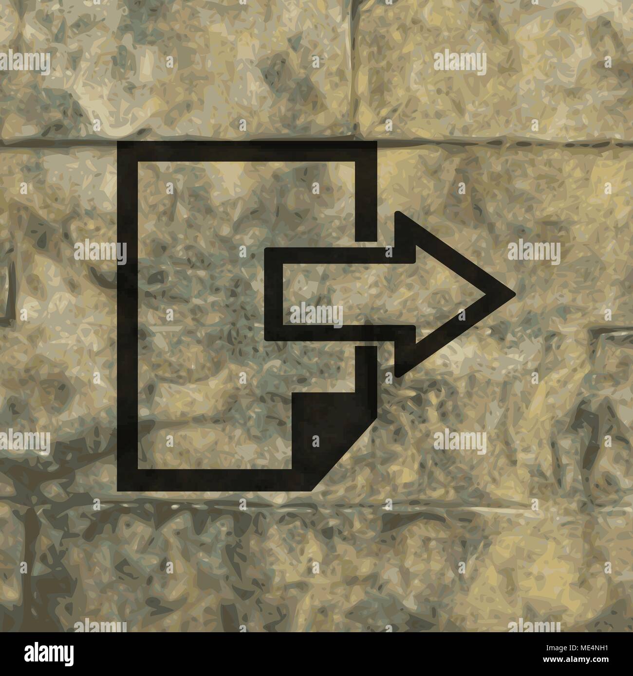 Send export file icon symbol Stock Vector Images - Alamy