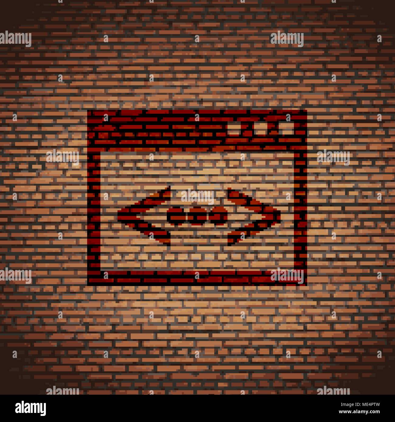 Brick cutout Stock Vector Images - Alamy