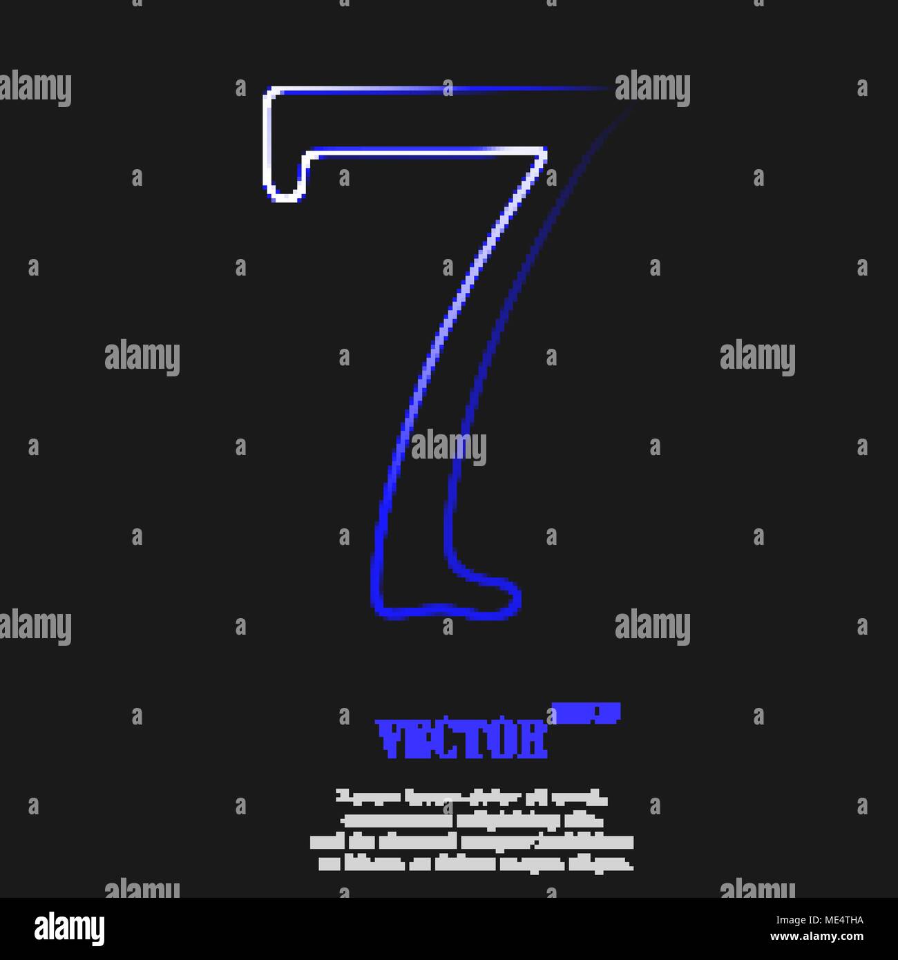 Blue seven logo hi-res stock photography and images - Alamy