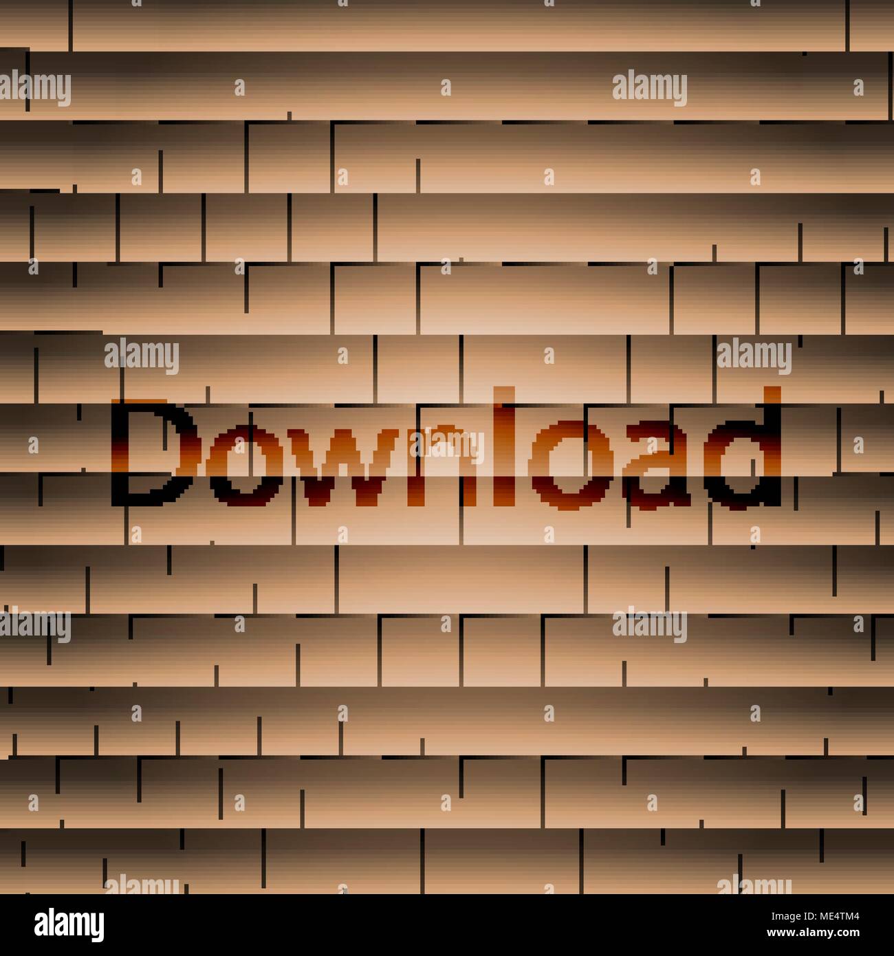 Download now icon symbol on a tiled background. Vector illustration ...