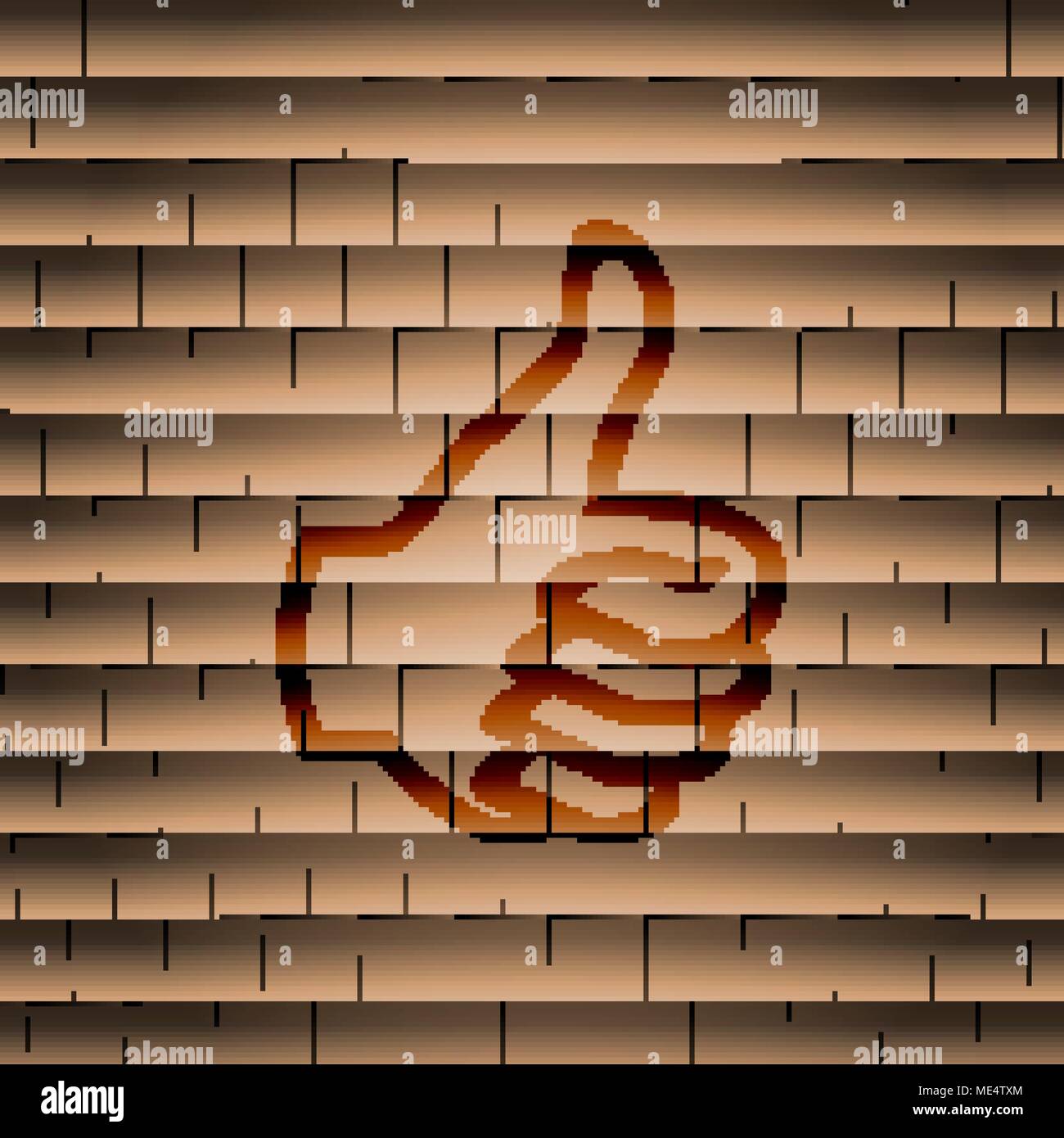 Thumb up icon symbol on a tiled background. Vector illustration Stock ...