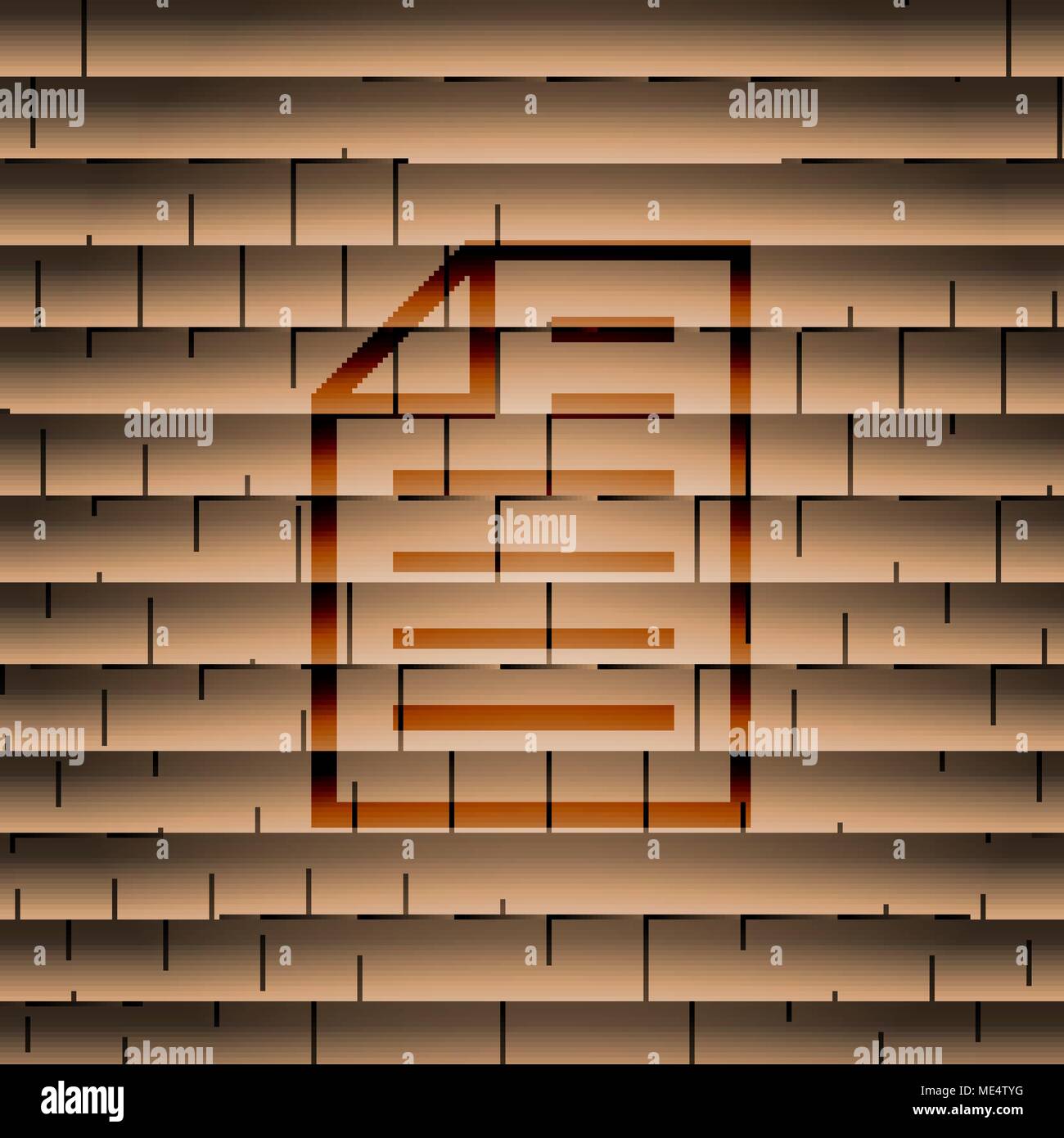 Text file icon symbol on a tiled background. Vector illustration Stock ...