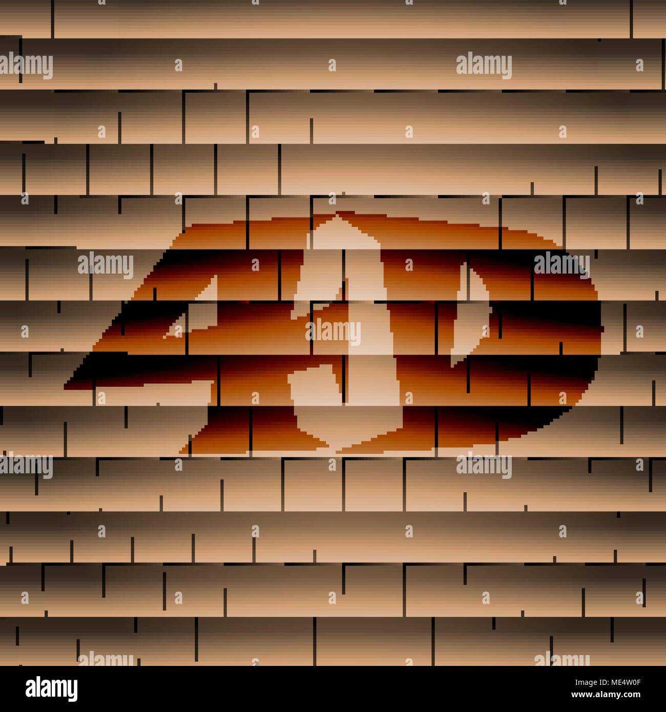 4D icon symbol on a tiled background. Vector illustration Stock Vector ...