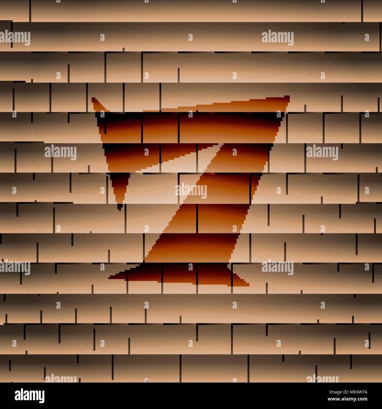 number seven icon symbol on a tiled background. Vector illustration ...