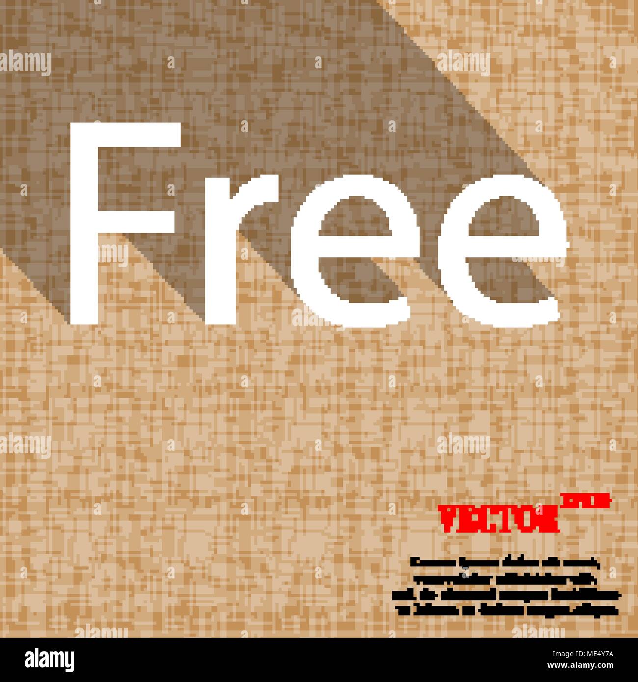 Free icon symbol on abstract geometric background with long shadows ...