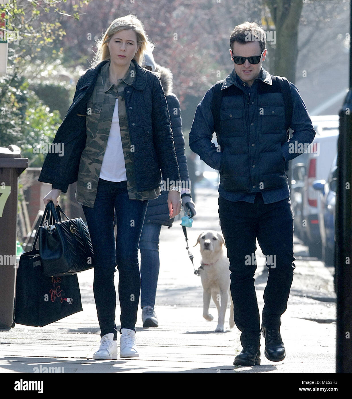 Declan Donnelly leaves home with his wife Ali Astall. The TV presenter ...