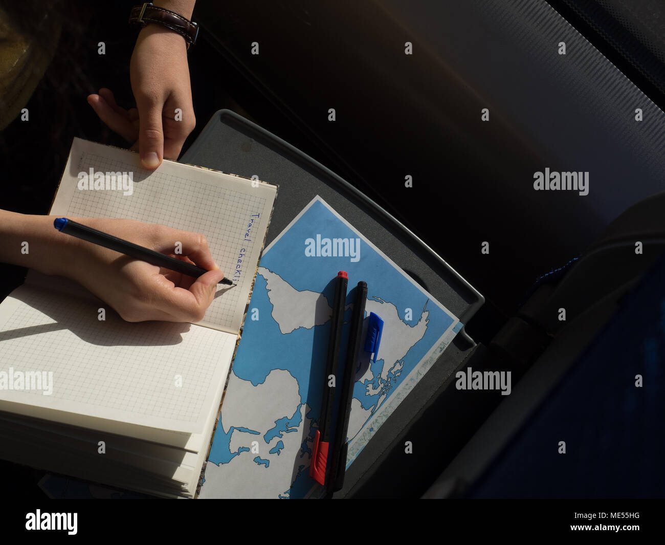 Travel diary map hi-res stock photography and images - Alamy