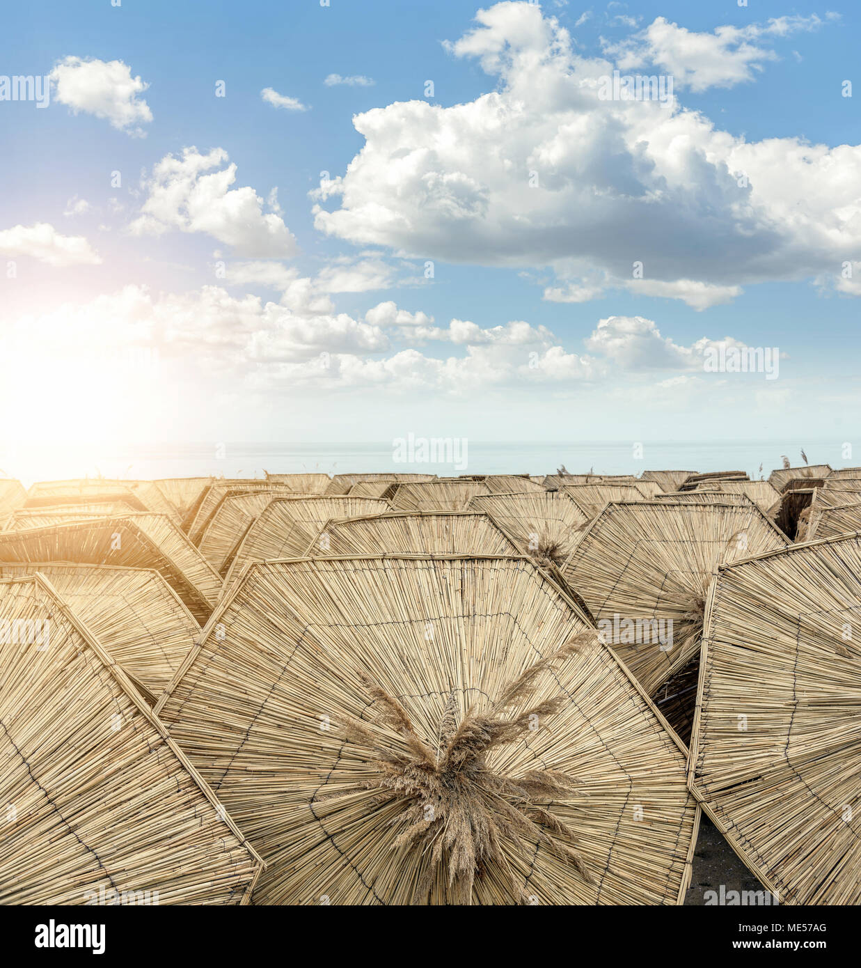 Strawumbrella hi-res stock photography and images - Alamy