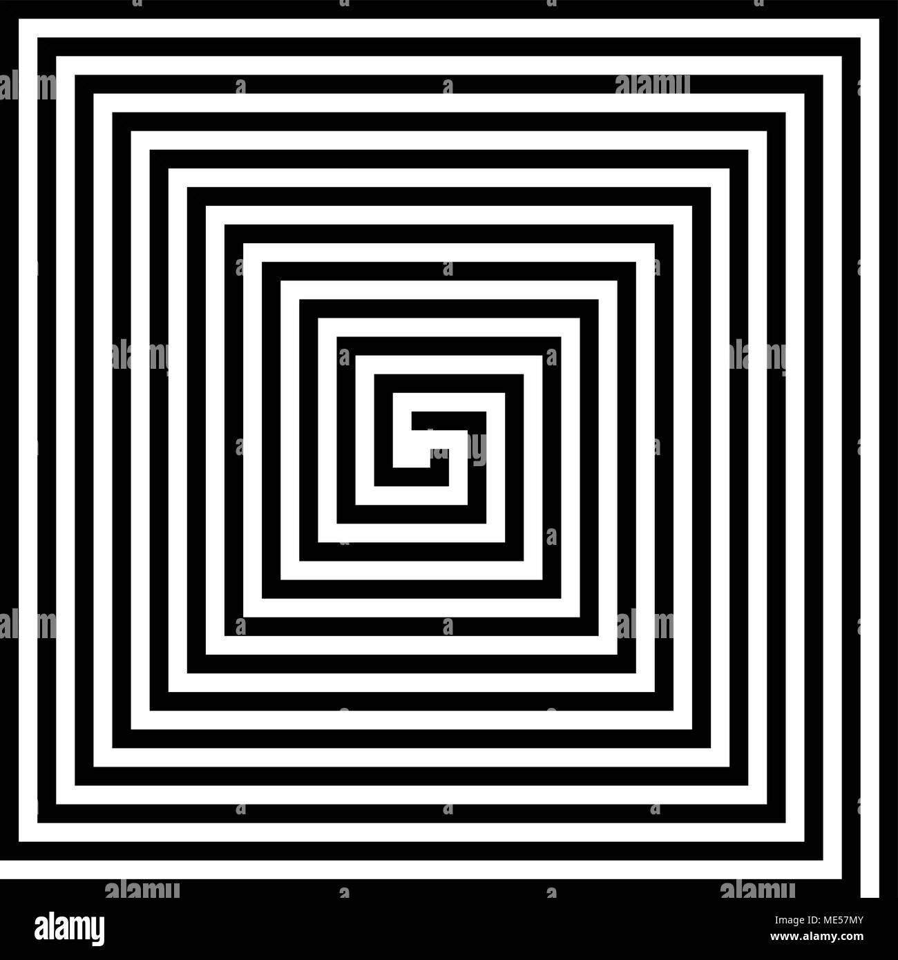 square spiral vector Stock Vector Image & Art - Alamy