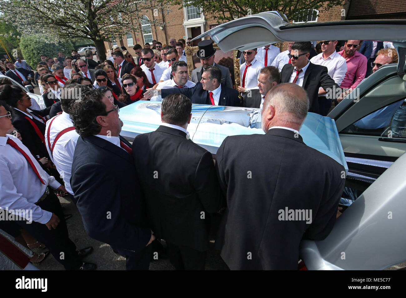 The coffin of Queenie, the mother of Big Fat Gypsy Wedding star Paddy ...