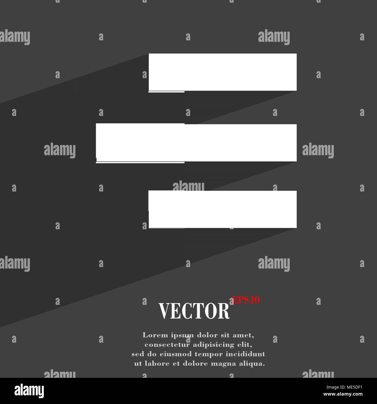 Aligned text Stock Vector Images - Alamy
