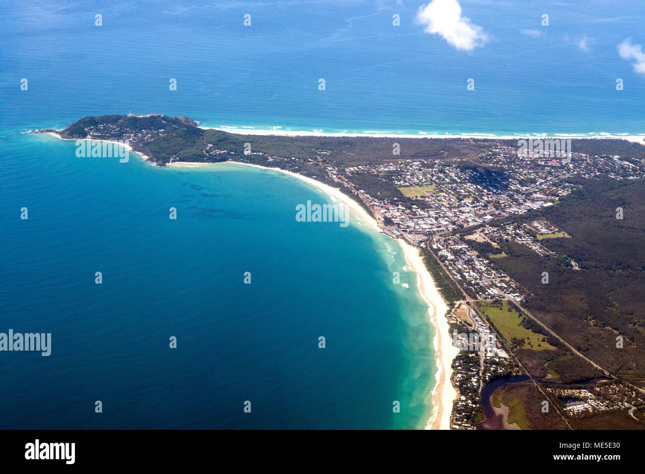 Aerial view of Byron Bay in Australia Stock Photo - Alamy