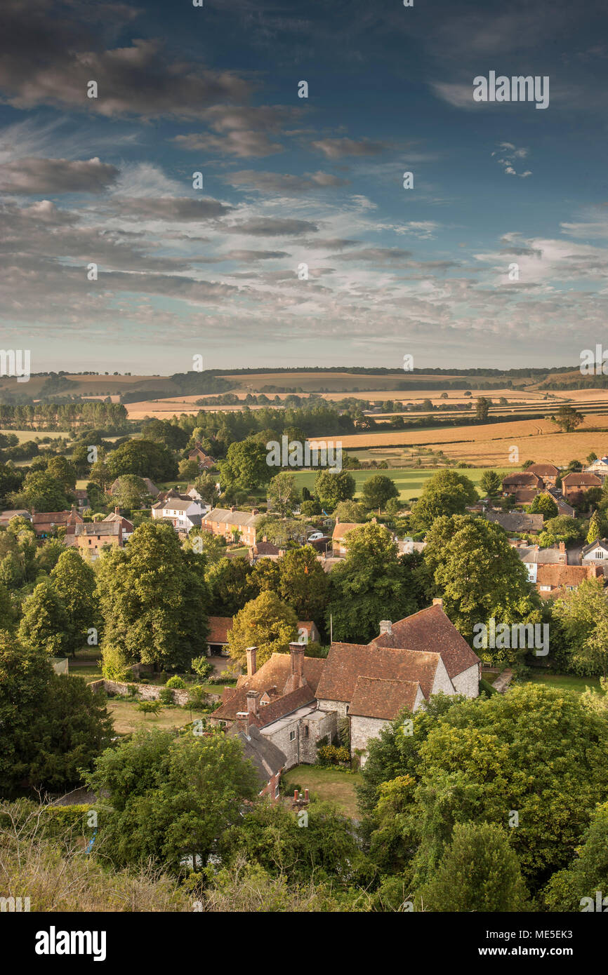 The Meon Valley from East Meon, UK Stock Photo - Alamy