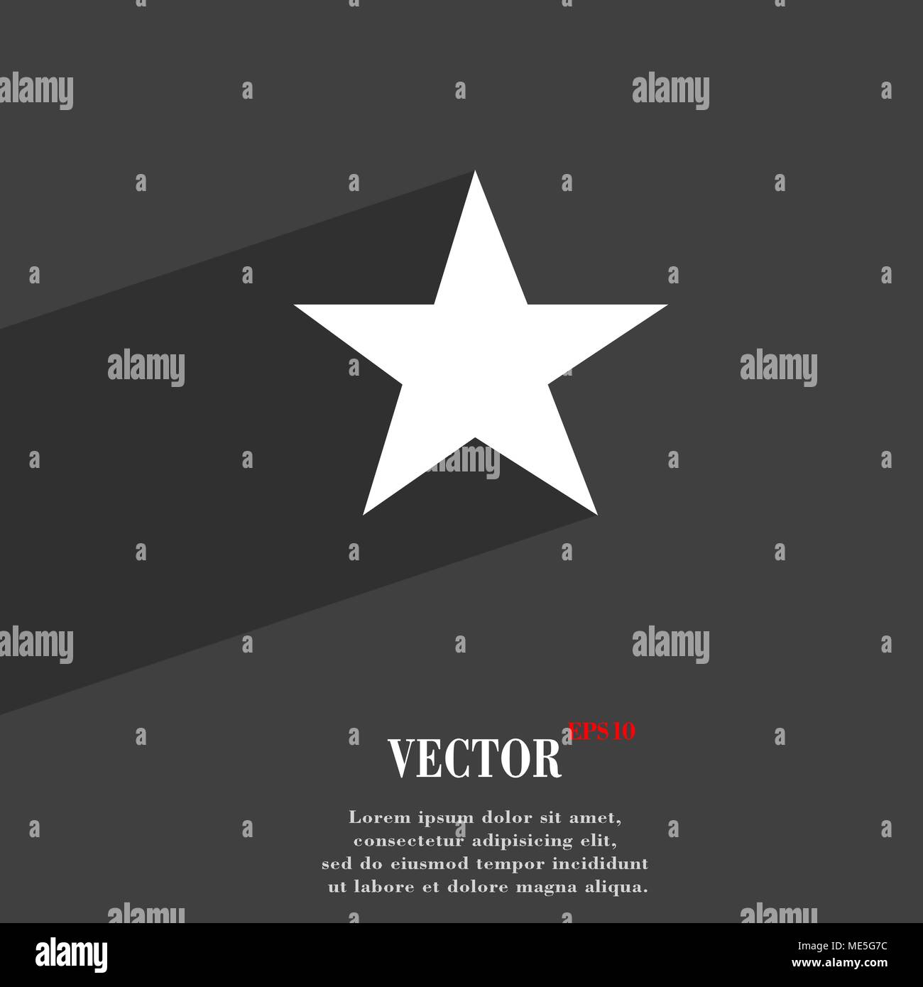 Star, Favorite Star, Favorite icon symbol Flat modern web design with ...