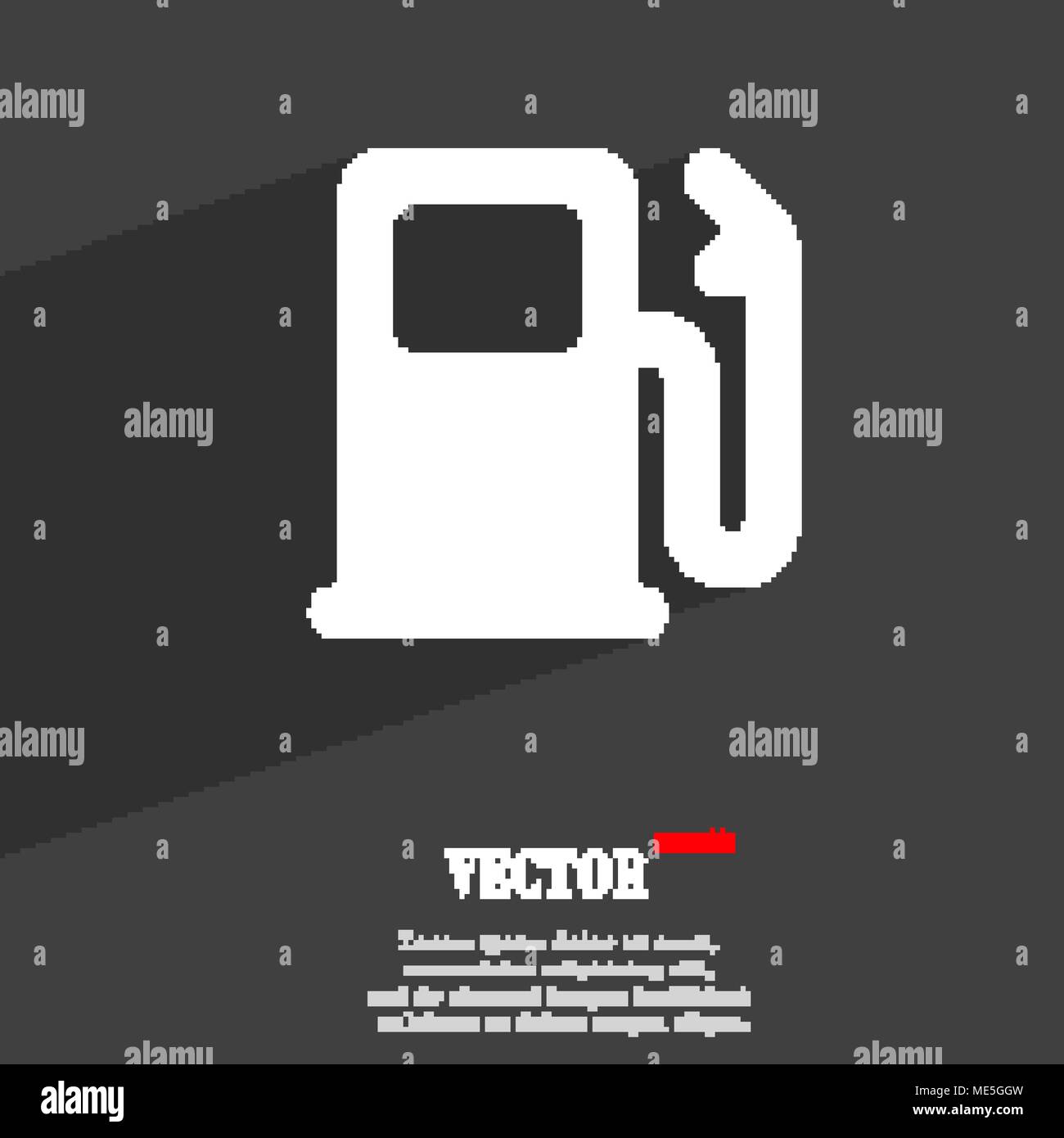 Petrol or Gas station, Car fuel icon symbol Flat modern web design with ...