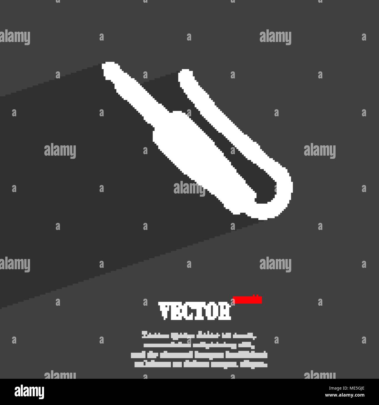 plug, mini jack icon symbol Flat modern web design with long shadow and ...