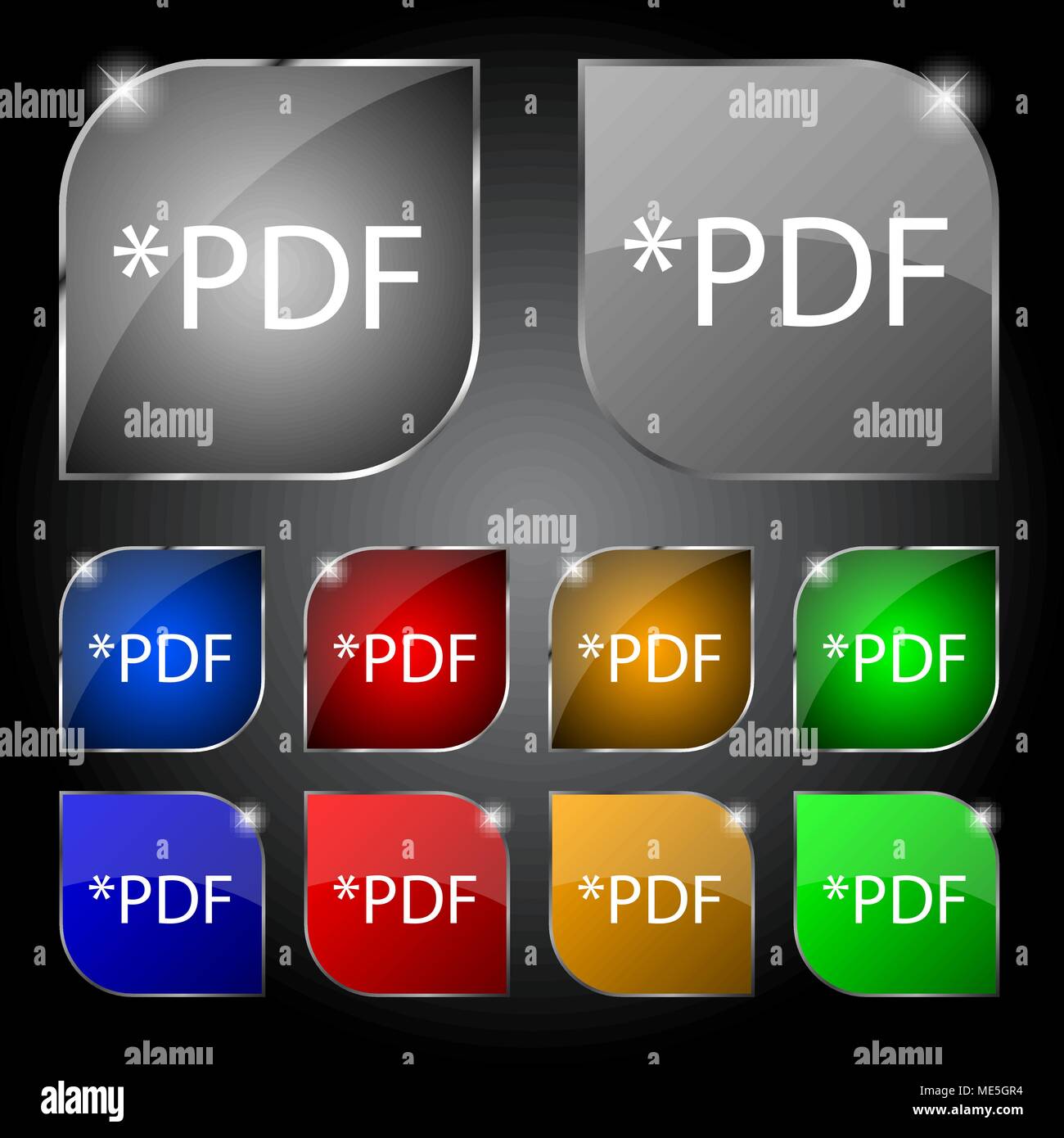 PDF file document icon. Download pdf button. PDF file extension symbol ...