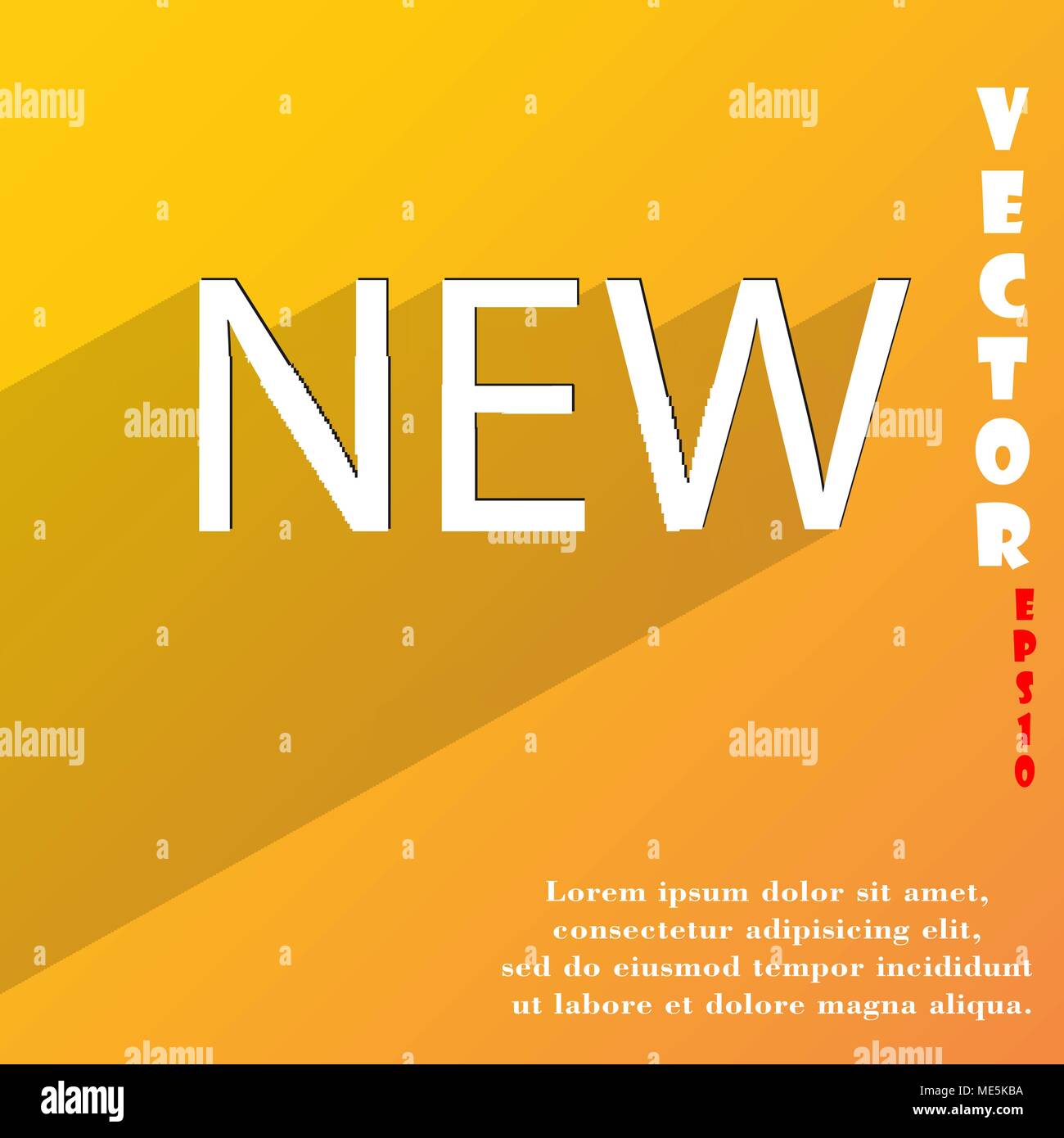 New icon symbol Flat modern web design with long shadow and space for ...