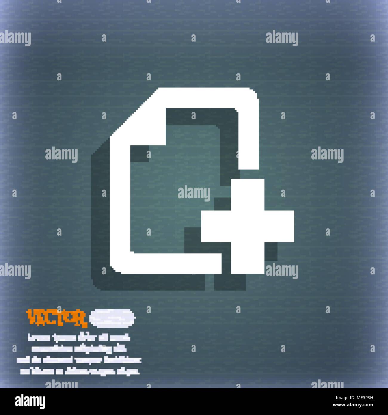 Plus! text on blue Stock Vector Images - Alamy