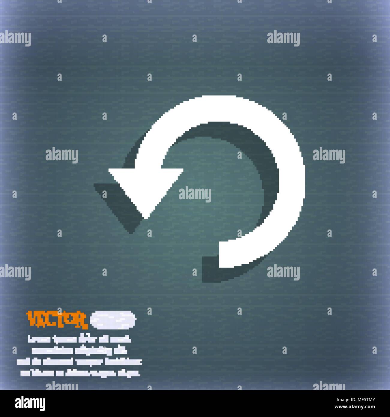 Upgrade, arrow, update icon symbol on the blue-green abstract ...