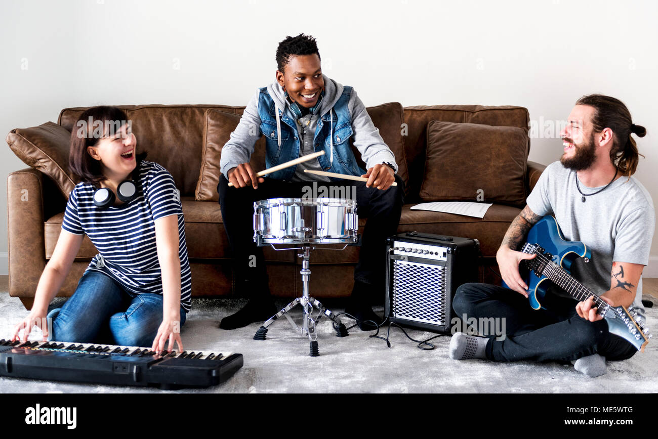 African american drummer enjoying playing hi-res stock photography and ...