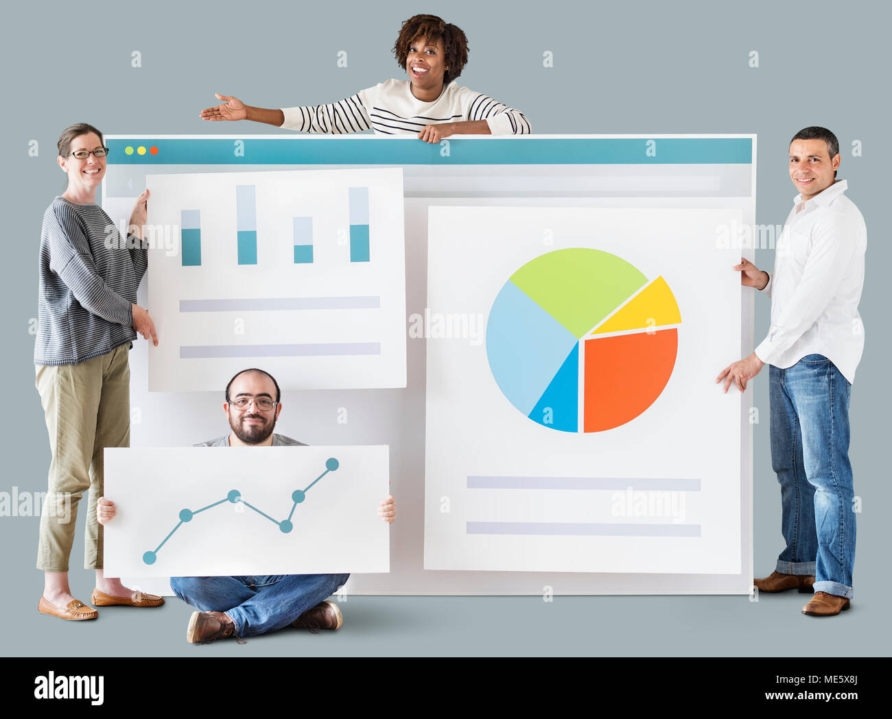 Line strategy presentation statistics hi-res stock photography and ...