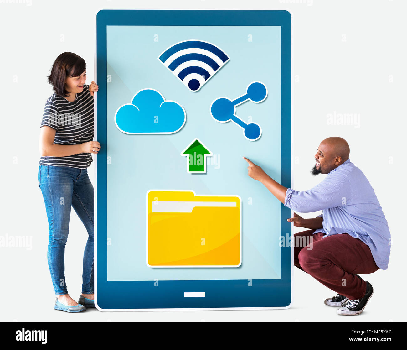 File sharing graphics hi-res stock photography and images - Alamy