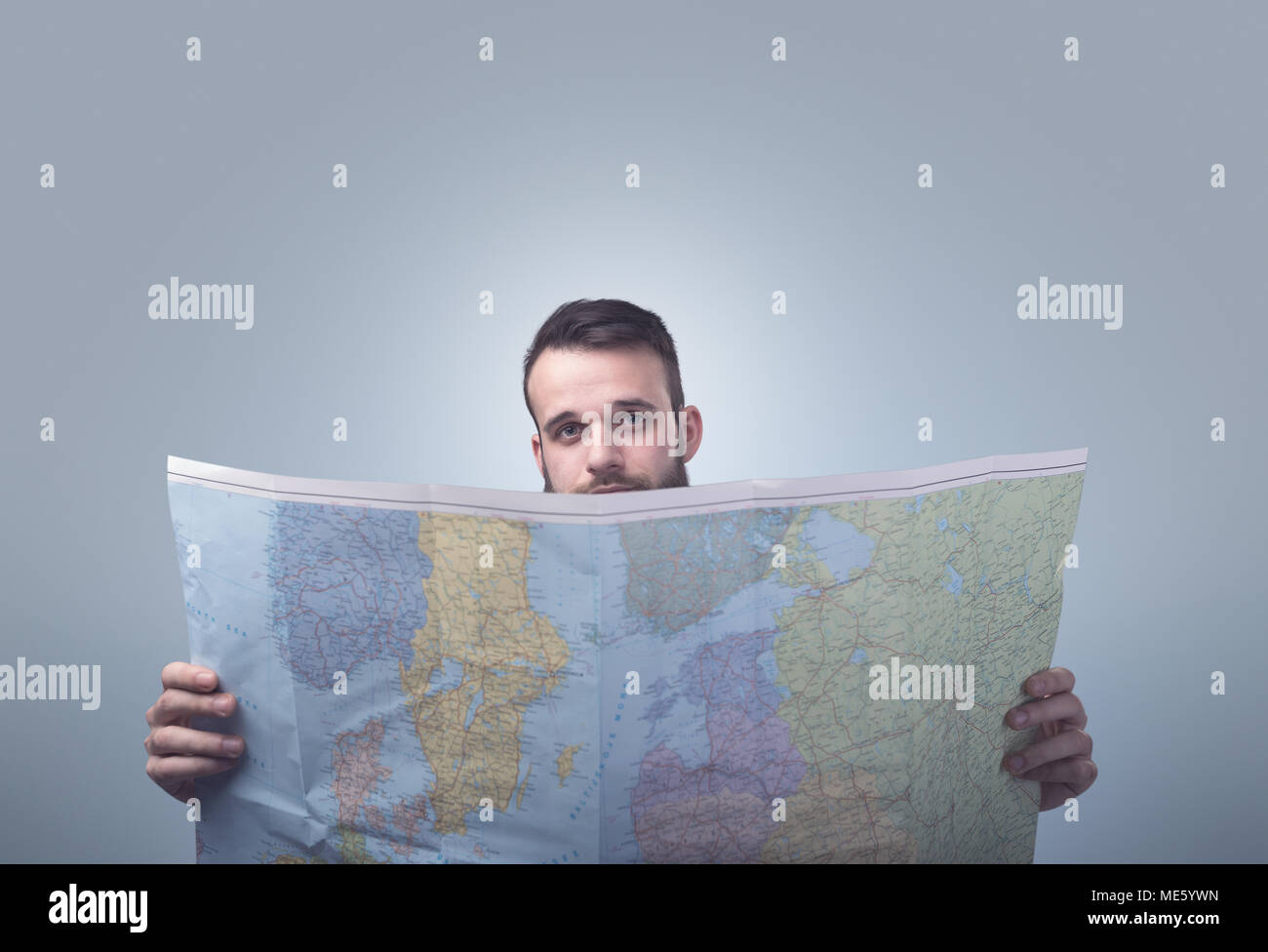 Map of outlook hi-res stock photography and images - Alamy