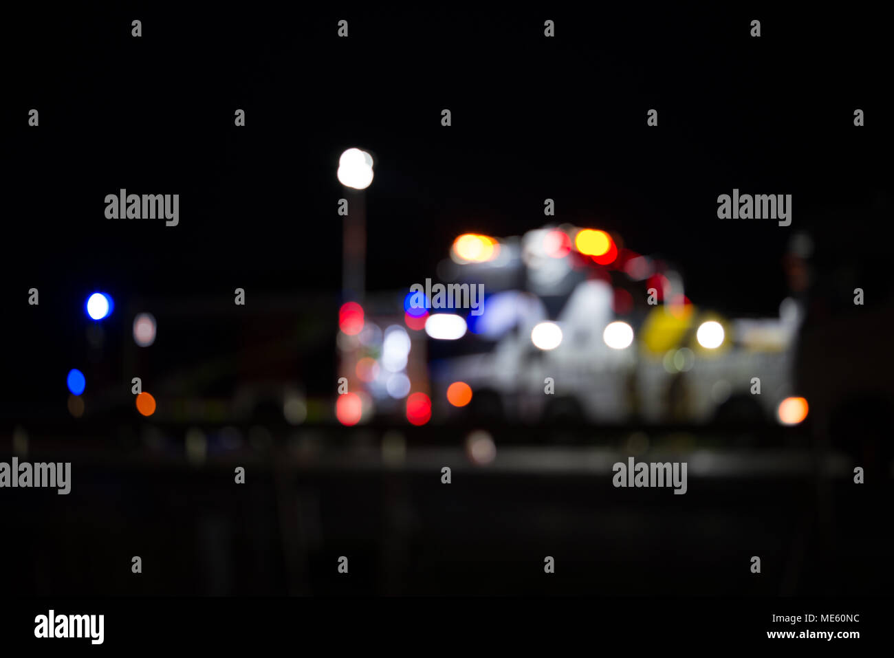 Highway night accident hi-res stock photography and images - Alamy