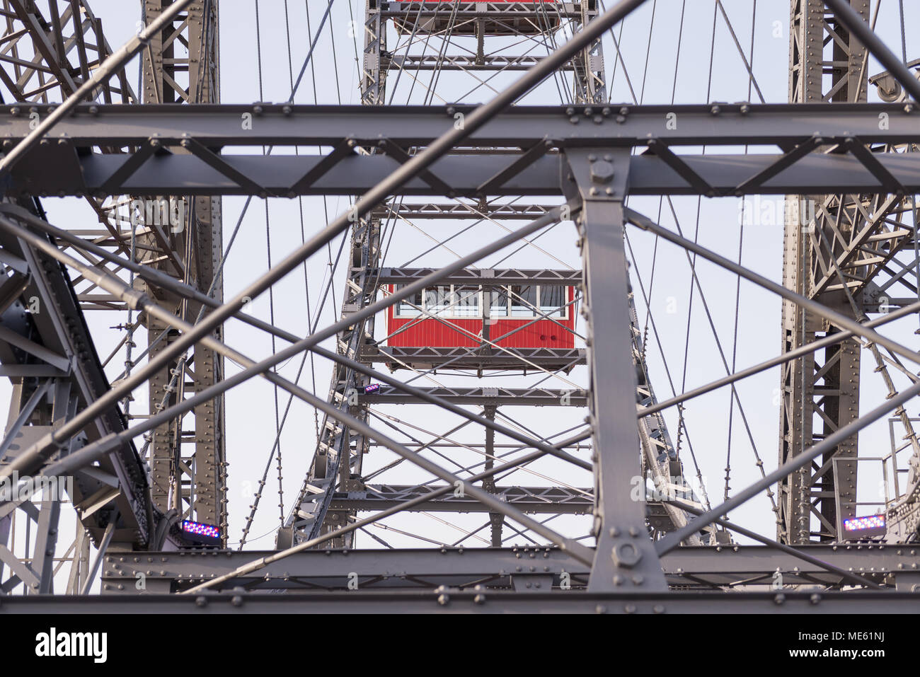 Vienna giant ferris wheel in Prater. Austria Stock Photo - Alamy
