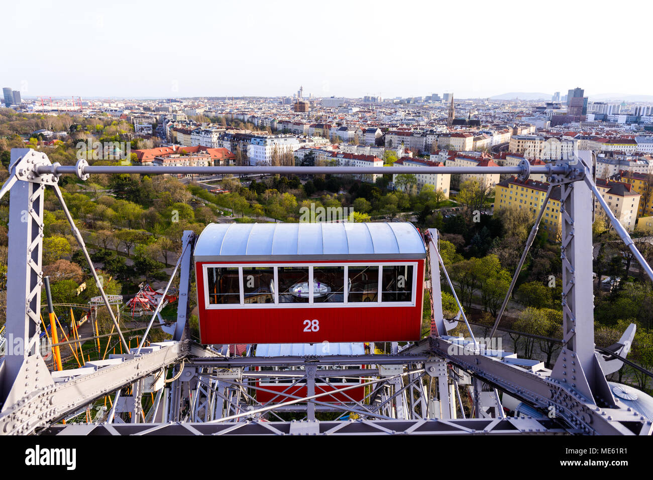 Vienna giant ferris wheel in Prater. Austria Stock Photo - Alamy