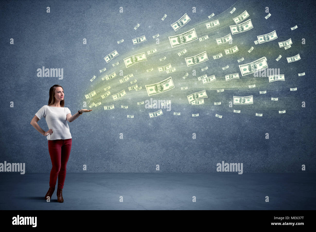 Money flies hi-res stock photography and images - Alamy