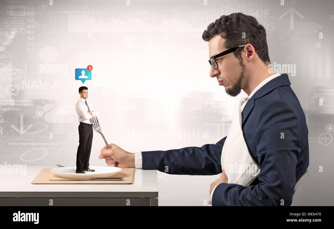 Giant fork man hi-res stock photography and images - Alamy