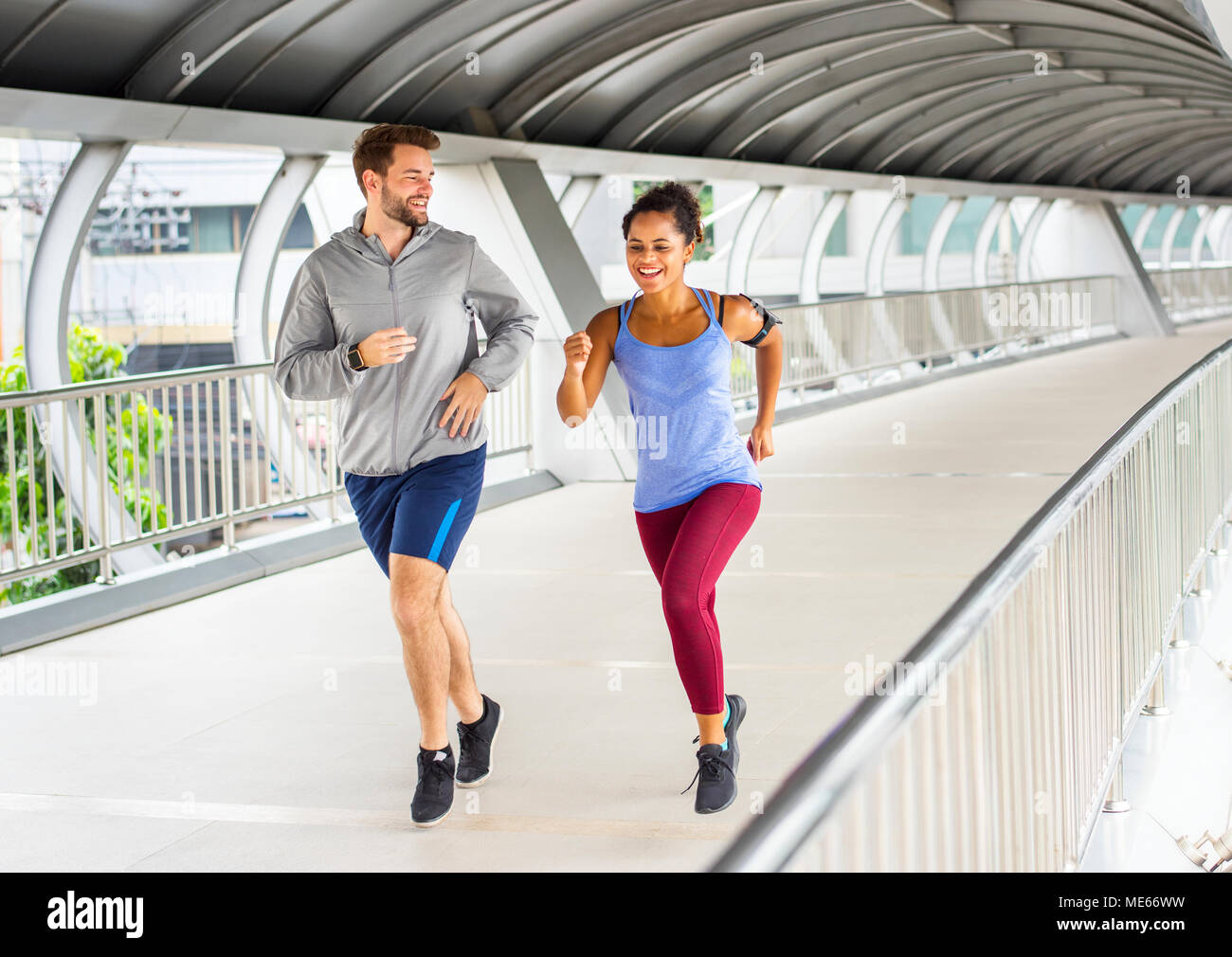 Black Couple Working Out Together High Resolution Stock Photography and ...