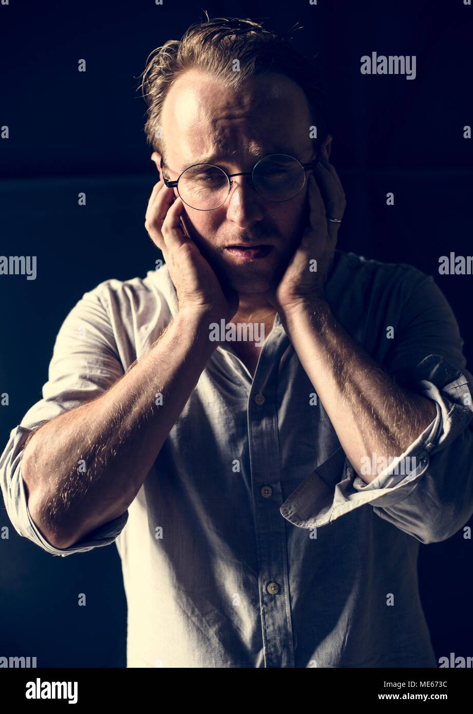 Man panic hi-res stock photography and images - Alamy