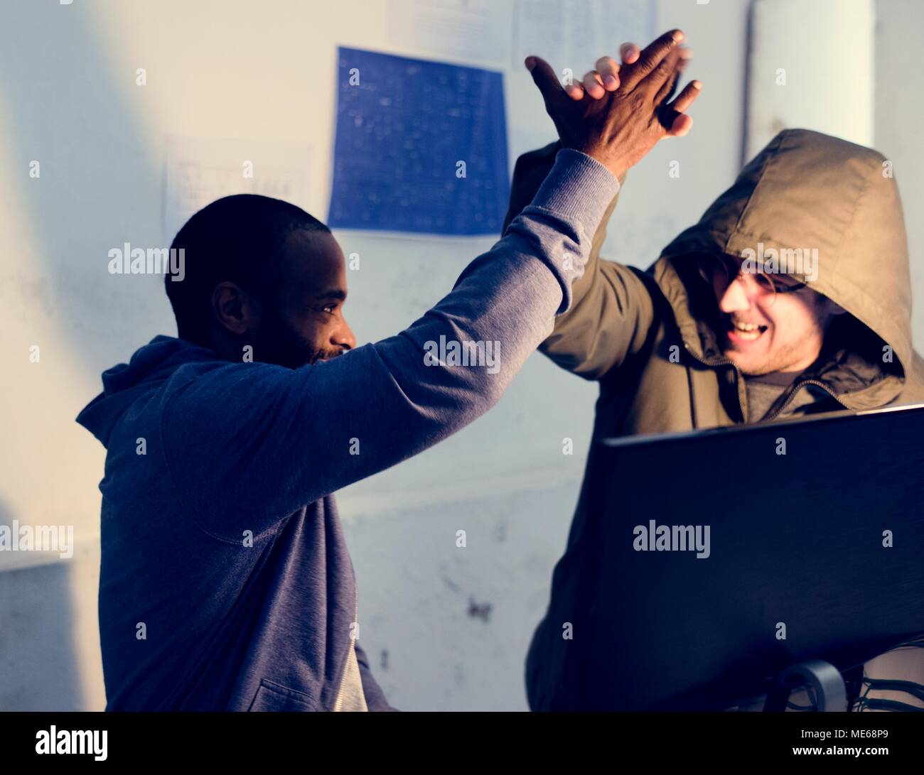 Hacker team success hacking identity information on the internet Stock ...