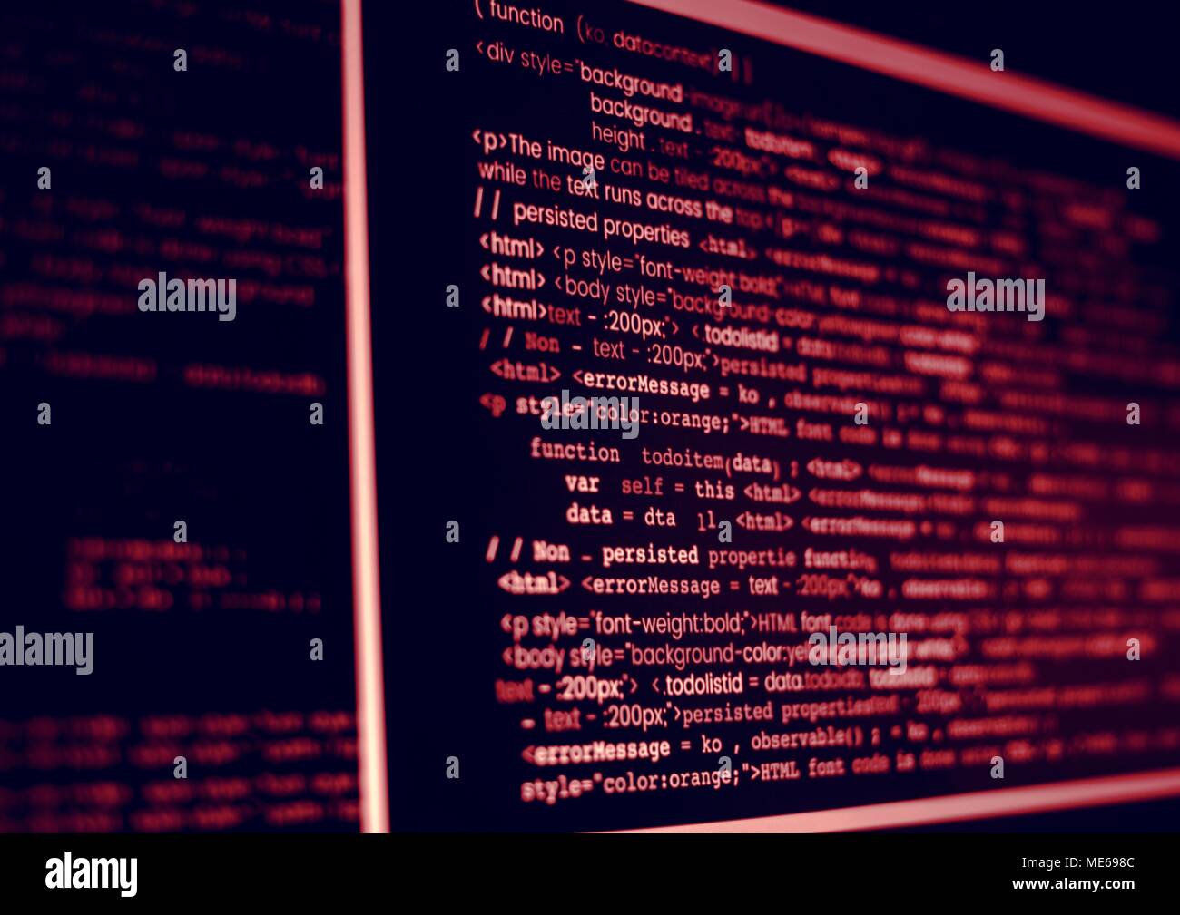 Binary code data software Stock Photo - Alamy