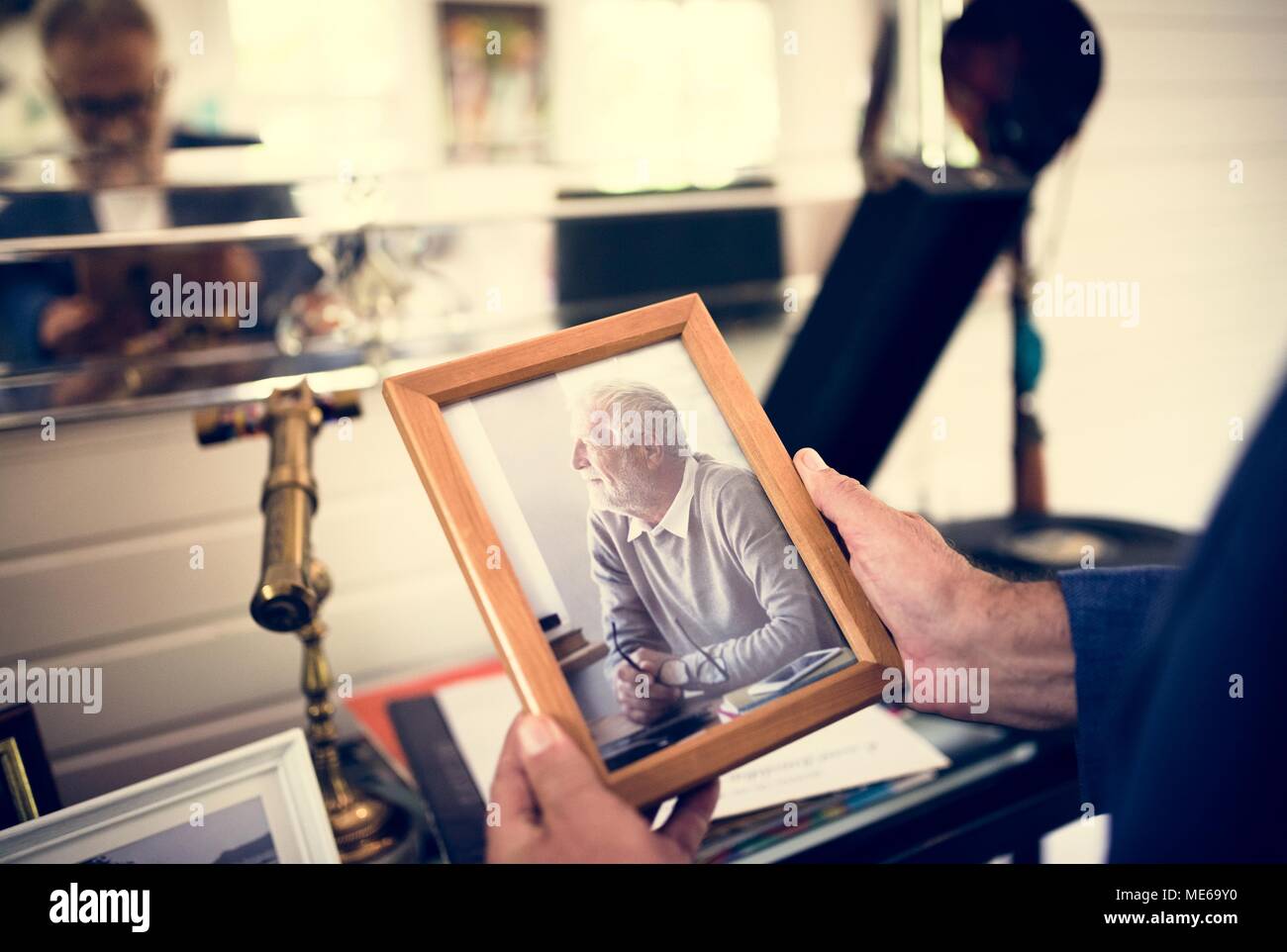 Photo frame memory and person hi-res stock photography and images - Alamy