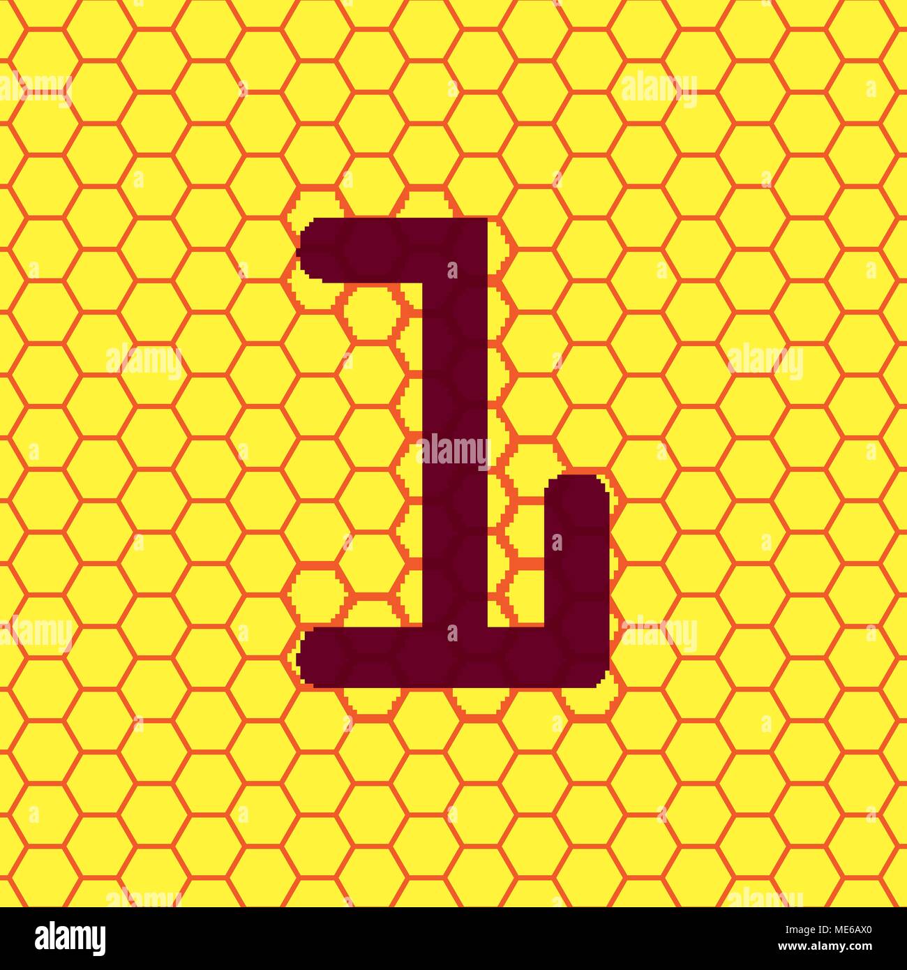 number one icon symbol on a yellow background abstract similar to a ...