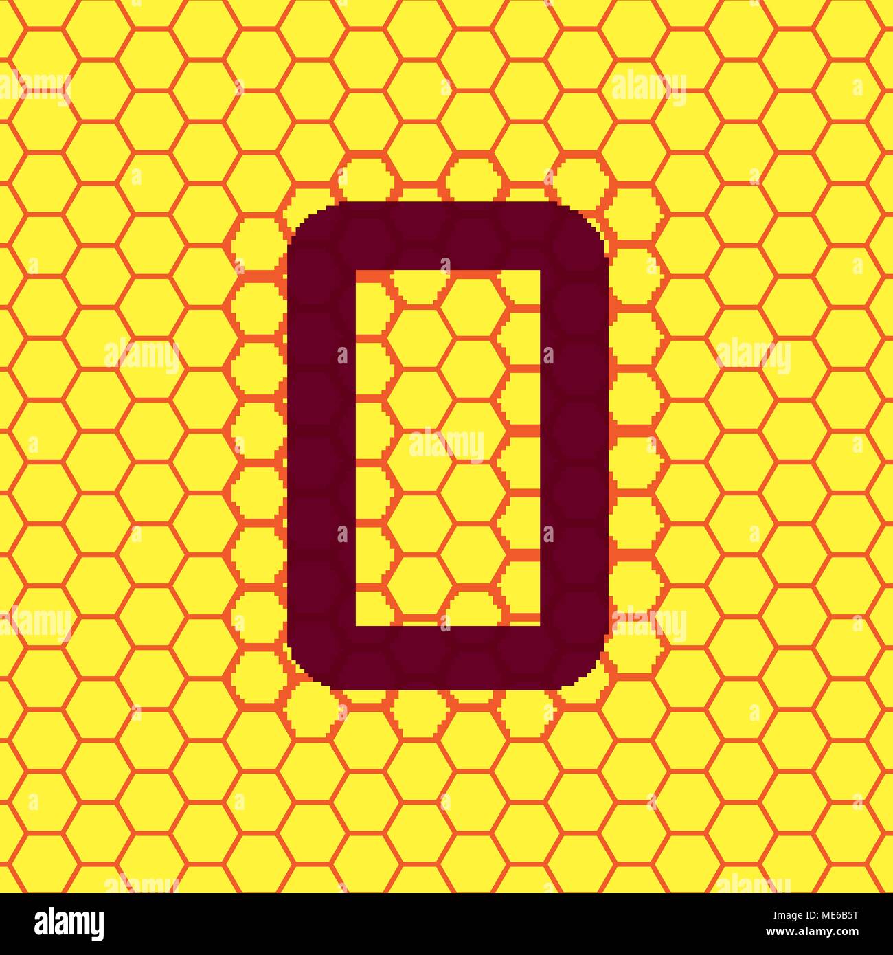 number zero icon symbol on a yellow background abstract similar to a ...