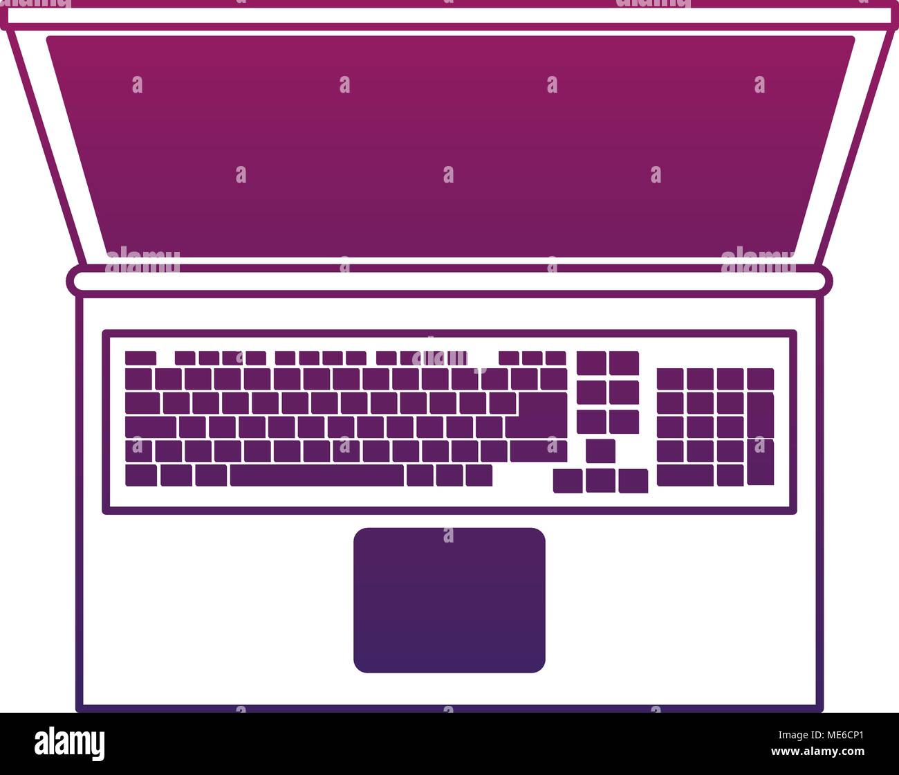 Laptop computer technology purple lines Stock Vector Image & Art - Alamy