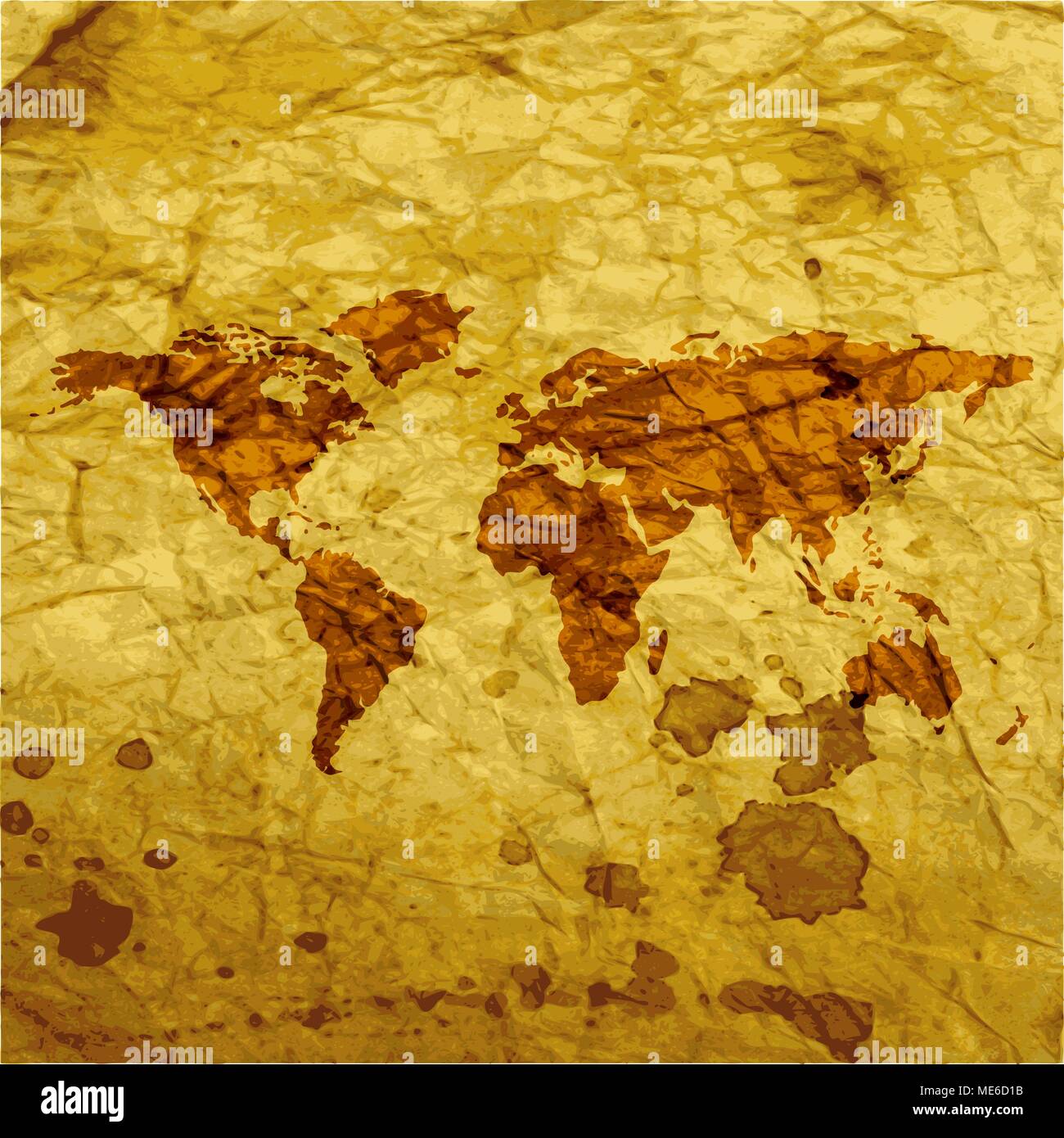 World map web icon, flat design. Vector illustration. EPS10 Stock ...