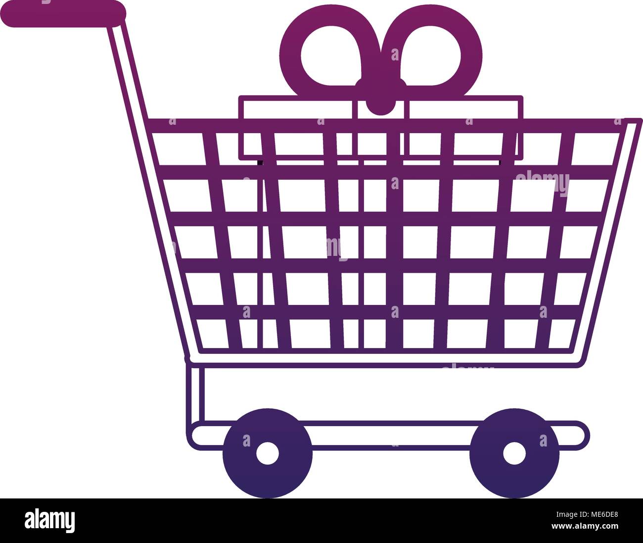 Purple cart Stock Vector Images - Alamy